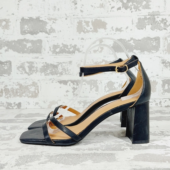 Nordstrom | Shoes | New Nordstrom Rack Kellie Black Strappy Block Heel ...